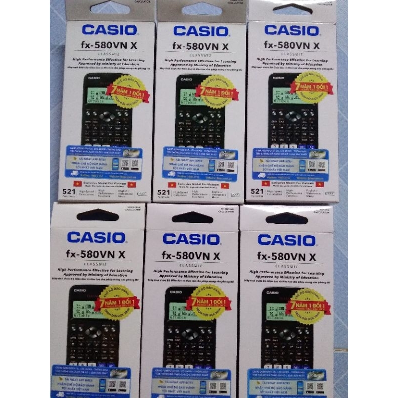 Máy tính Casio FX 580VNX chính hãng, máy tính Casio 580 VNX chính hãng ...