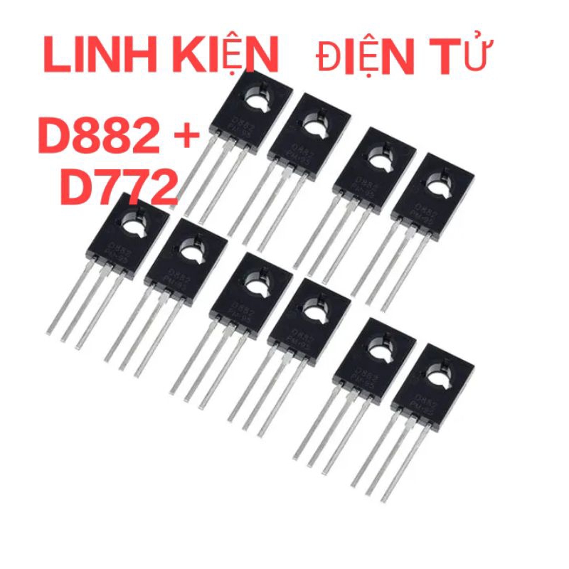 bộ 20 con linh kiện điện tử D882 D772 hàng loại tốt | Shopee Việt Nam