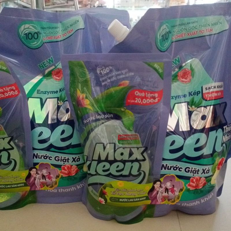 NƯỚC GIẶT XẢ MAX KLEEN 2,2KG TẶNG NƯỚC LAU SÀN 600G | Shopee Việt Nam