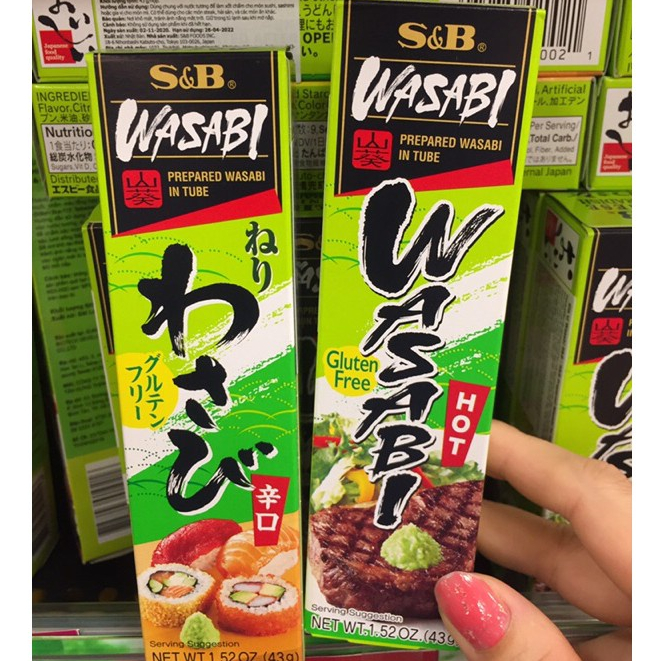 COMBO 2 TUÝP MÙ TẠT WASABI S&B HÀNG CHUẨN XỊN NHẬP KHẨU NHẬT BẢN - tuýp ...