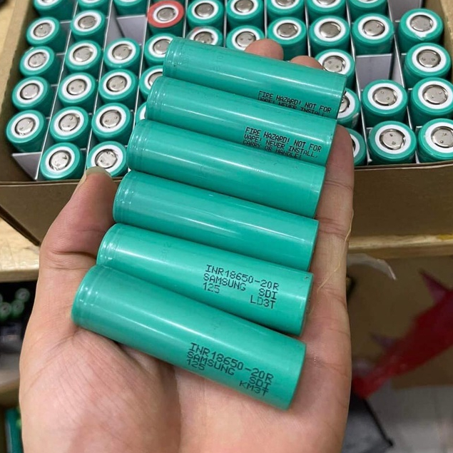 Cell Pin 18650 SamSung 20R Dung Lượng 2500 dòng xả 25A tháo khối như ...