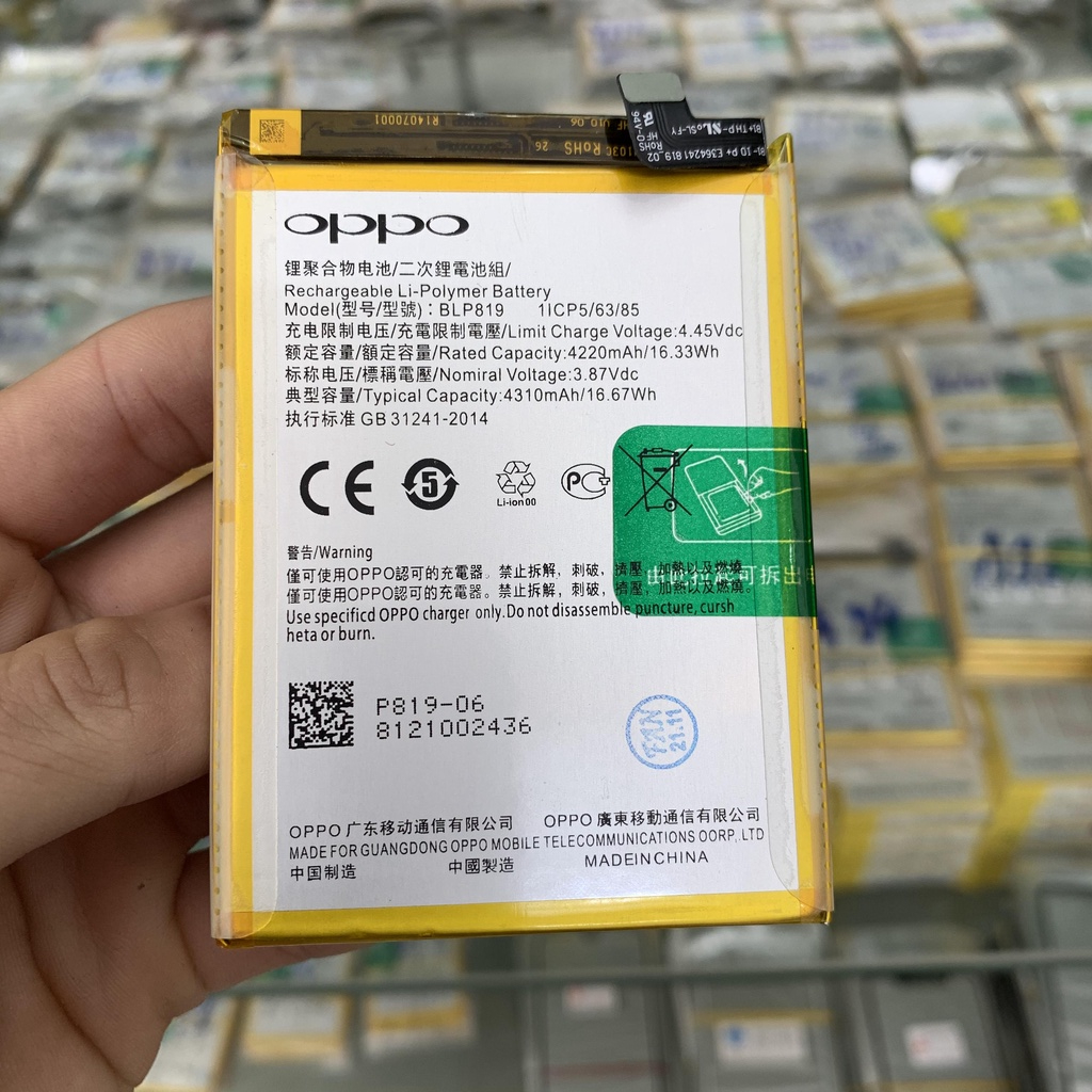 (Giá thợ) PIN Oppo A74/ Reno 5 mã BLP819, dung lượng chuẩn | Shopee ...