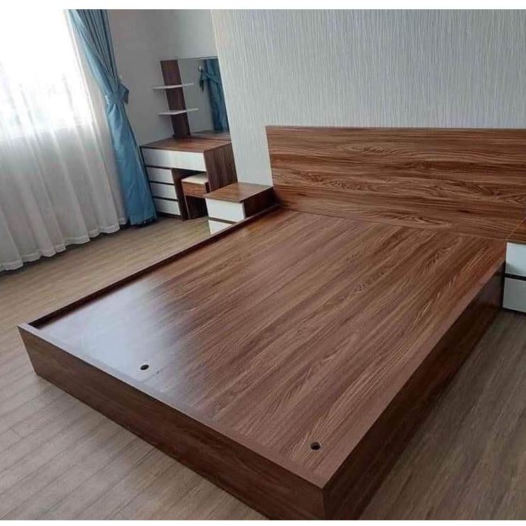 Giường Ngủ 1m8x2m, 1m6x2m, 1m2x2m Giường Gỗ Công Nghiệp hiện đại, Thiết ...