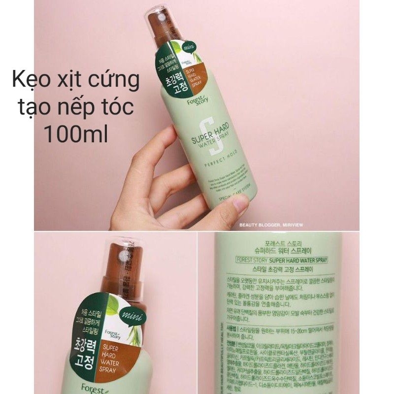 KEO XỊT TẠO NẾP VÀ DƯỠNG TÓC FOREST STORY SUPER HARD WATER SPRAY ...