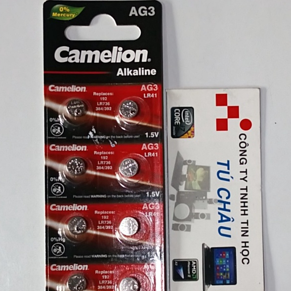 Pin Alkaline L736F, LR41, 192, V3GA, AG3, 92A - 1.5V: (Giá bán: Vĩ 10 ...