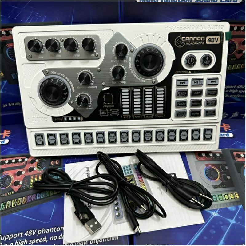 Sound card X5 Tiếng Việt mới 2024, hỗ trợ Auto-tune, bluetooth, Pin hợp ...