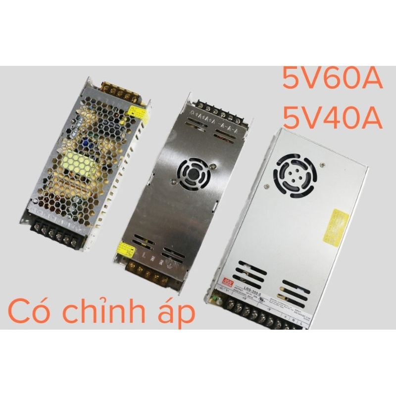 Nguồn 5V 5v60a 5v40a 5v30a có chỉnh áp Bộ cấp nguồn LRS 350-5 LRS 150-5 ...