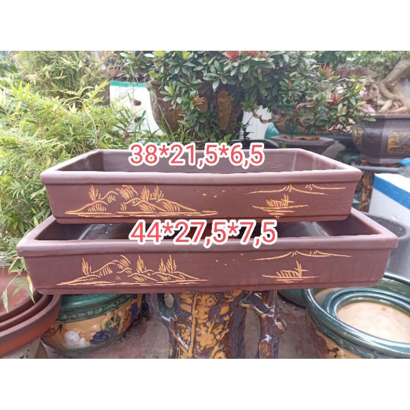 khay chữ nhật cao cấp trồng cây, làm tiểu cảnh | Shopee Việt Nam