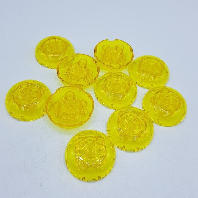 10x LEGO Brick, Round 4 x 4 Dome Top with 2 x 2 Recessed Center 6386220 ...