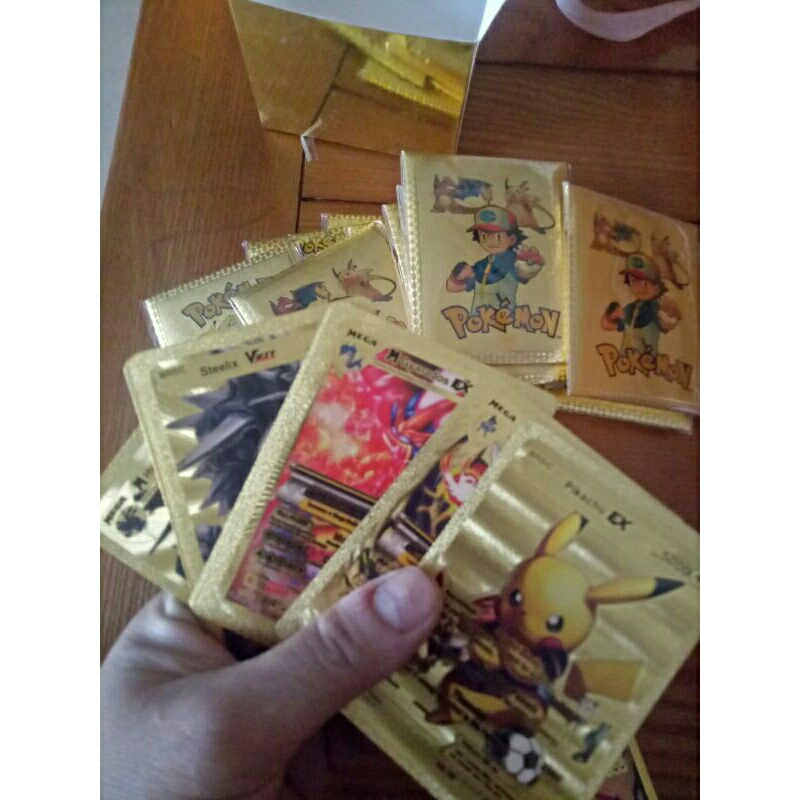 1 HỘP 15 GÓI THẺ MẠ VÀNG POKEMON(1 GÓI 10 THẺ) | Shopee Việt Nam