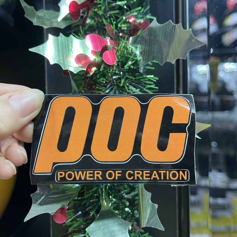 Decal Sticker Chữ Dán Poc P01 Màu Trơn - Loại Decal Cắt Rời Dành Riêng ...