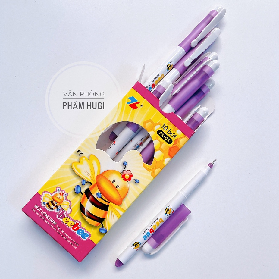 Hộp 10 Cây Bút Lông Kim Bee FL-04 nét nhỏ 0.3mm chuyên dành cho học ...