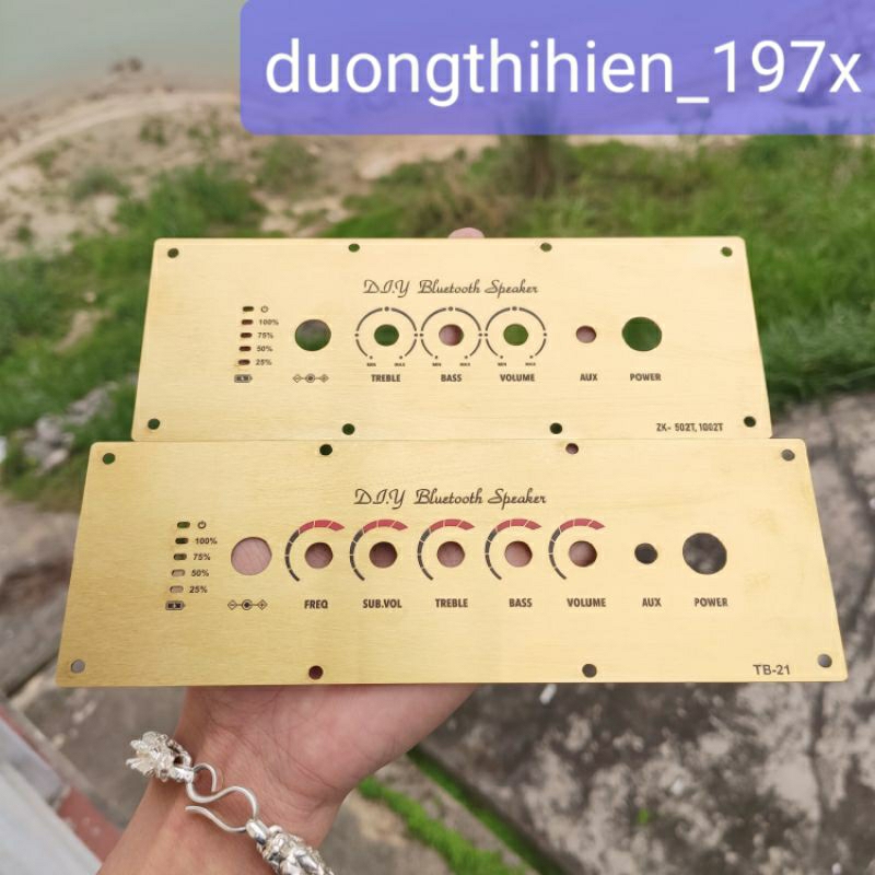 Mặt control inox cho mạch Wuzhi và Sinilink, tấm control ZK-302T, ZK ...