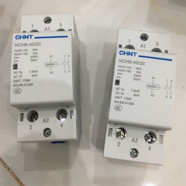 Contactor CHINT 2P 40A NCH8-40/20 220V | Shopee Việt Nam