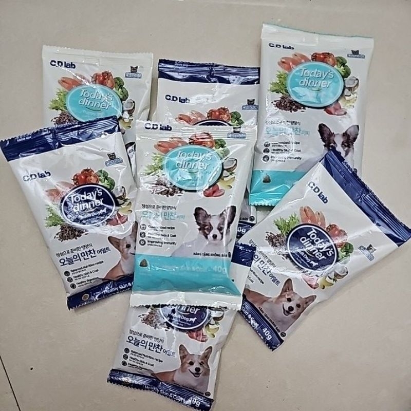 [DEAL SỐC] [DATE Xa] [40g-1kg] Today's dinner - Thức ăn hạt cho chó | Shopee Việt Nam