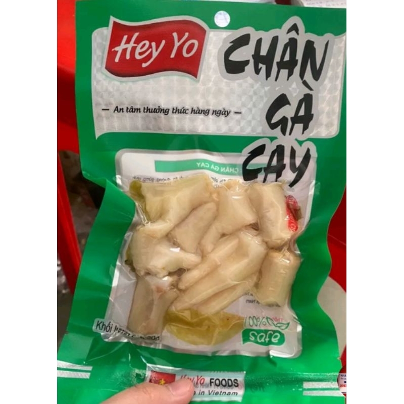 Chân gà cay vị ớt xanh Hey Yo gói lớn 80g (MUA 5 gói sẽ TẶNG 1 gói ...