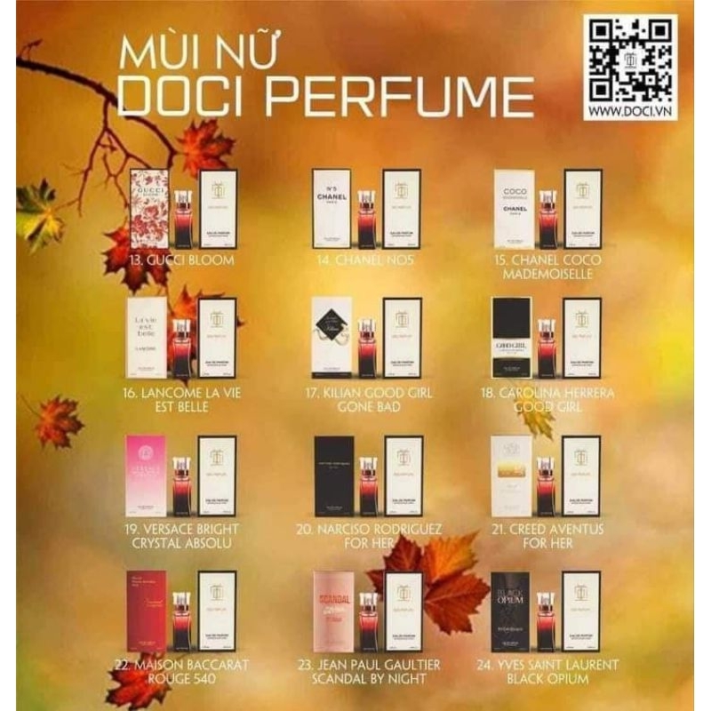 NƯỚC HOA NỮ DOCI PERFUME 25ML ( CHÍNH HÃNG ) | Shopee Việt Nam