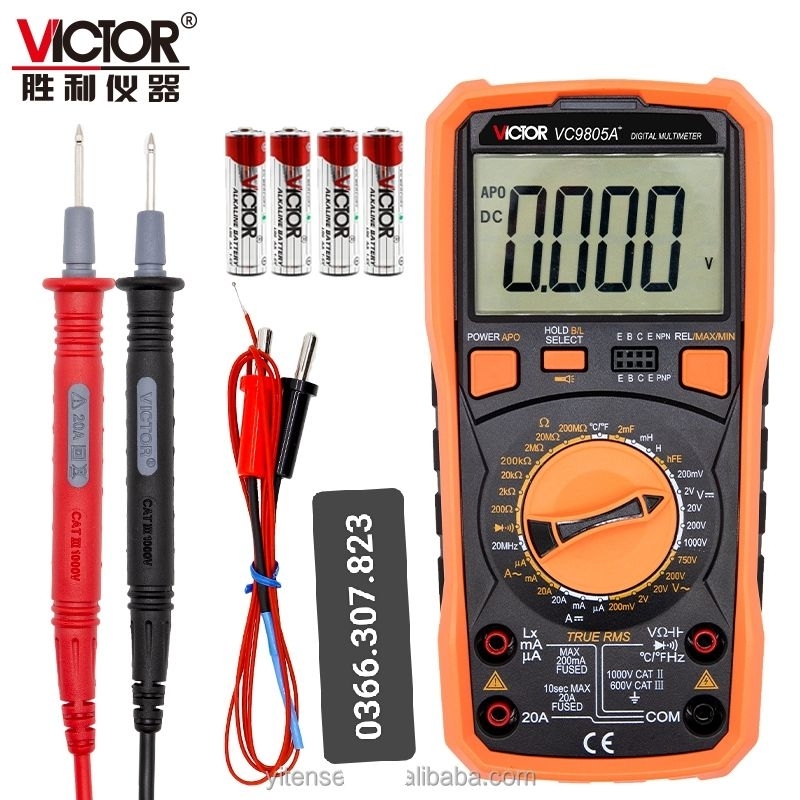 Đồng hồ vạn năng hiển thị số VICTOR VC-9805A+ đo Henry (cuộn cảm), tần số | Shopee Việt Nam