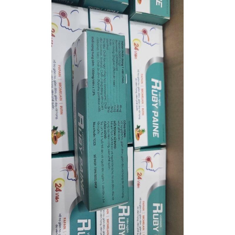 Kẹo nhậm giảm đau cổ, giảm ho( ruby paine bạc hà) | Shopee Việt Nam