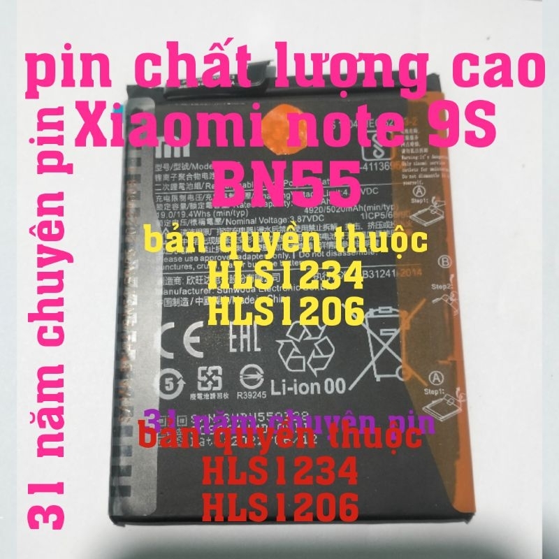 Pin Xiaomi Redmi Note 9S BN55 chất lượng cao | Shopee Việt Nam