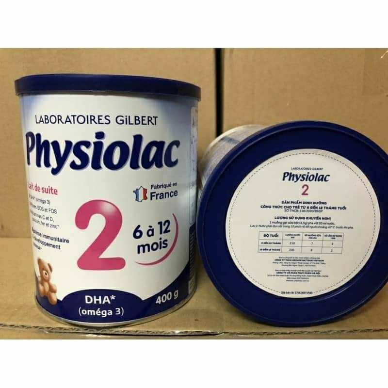 Sữa physiolac số 2 lon 400g hạn 9/2023 của Pháp | Shopee Việt Nam