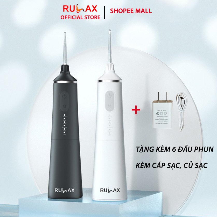 Máy Tăm Nước Cầm Tay RULAX RL16 Kèm 6 Đầu Phun, Tặng Củ Sạc | Shopee ...