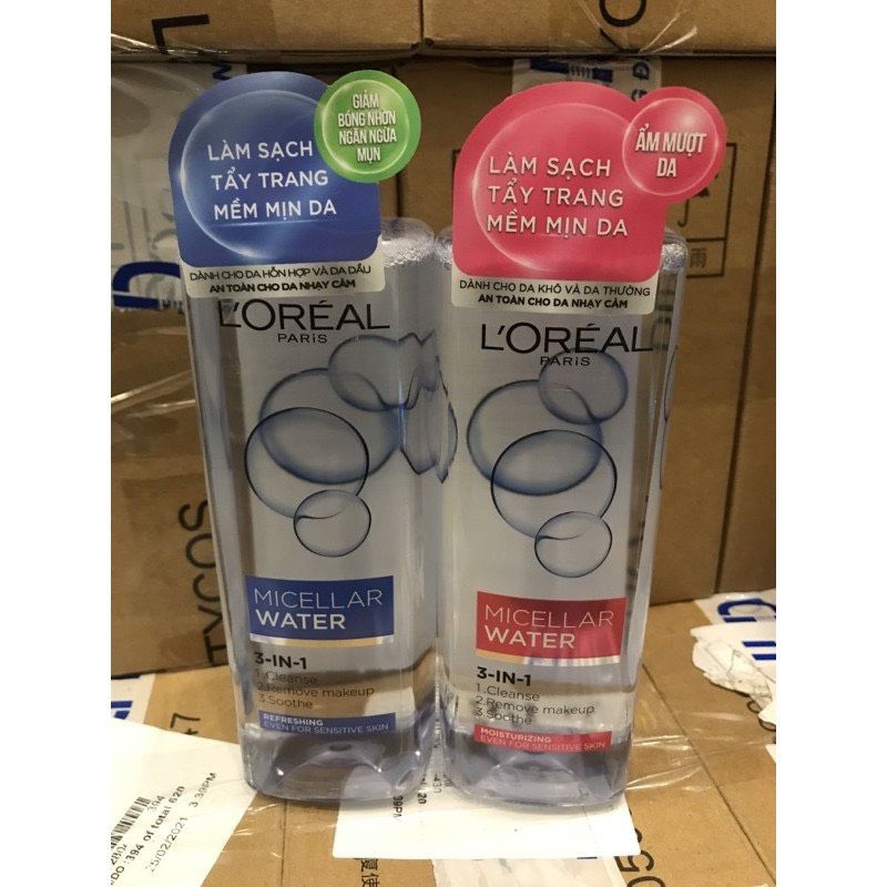 NƯỚC TẨY TRANG LOREAL 3IN1 MICELLAR WATER (date 12/2025) | Shopee Việt Nam