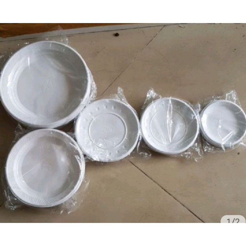 Đĩa nhựa dùng 1 lần lốc 50cái 12cm 14cm 16cm 18cm 23cm [đĩa hình ovan 25+33cm] | Shopee Việt Nam