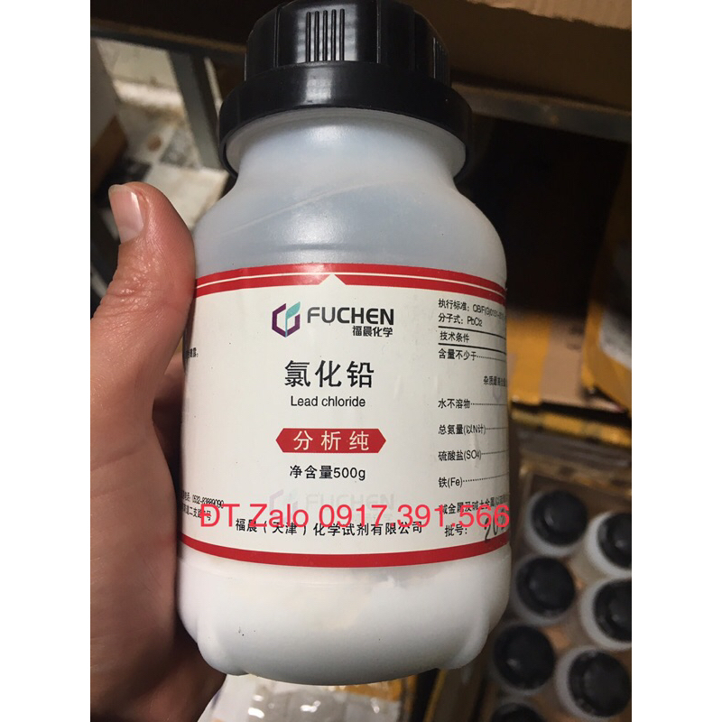 Hoá chất Lead chloride PbCl2 clorua chì Aladdin CAS 7758-95-4 Lọ 500g ...