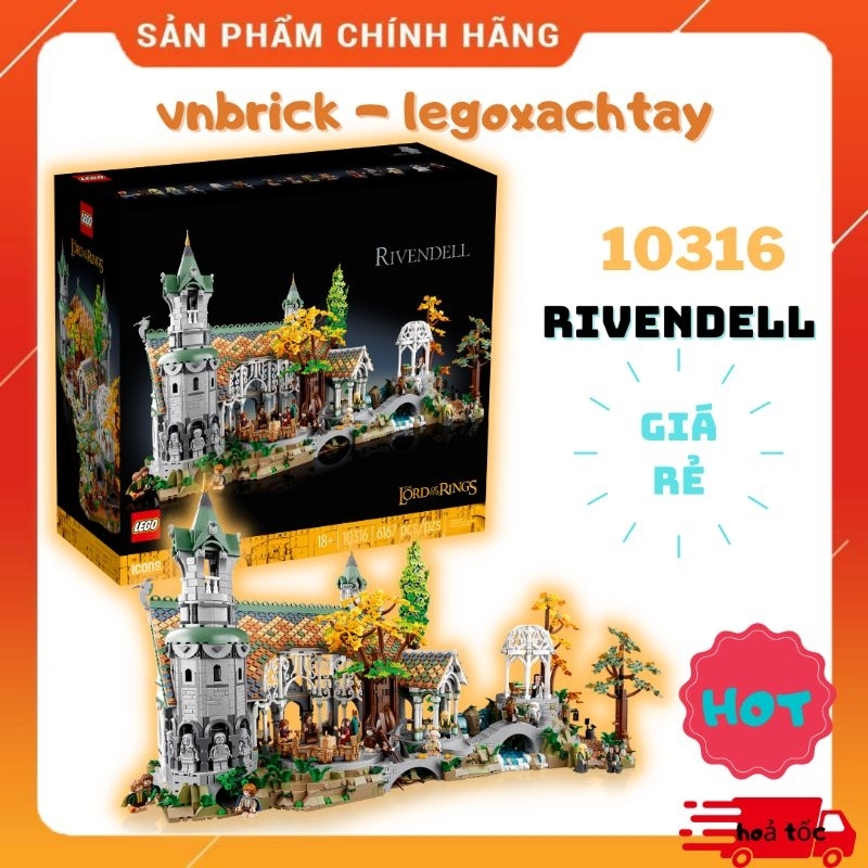 LEGO 10316 THE LORD OF THE RINGS: RIVENDELL Chúa Tể Những Chiếc Nhẫn ...