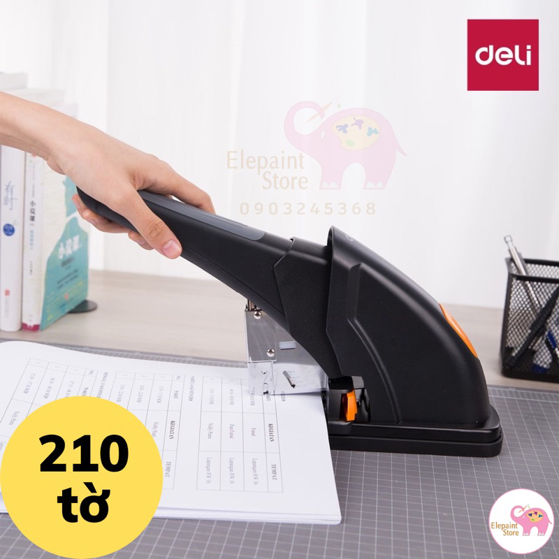 Dập ghim 210 tờ Deli 0383 (có trợ lực) | Shopee Việt Nam