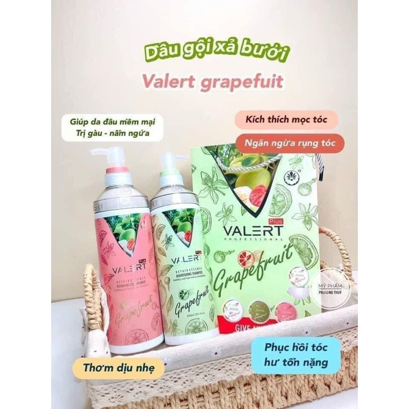 CẶP DẦU GỘI - XẢ BƯỞI GRAPEFRUIT VALERT PLUS CAO CẤP MỚI | Shopee Việt Nam