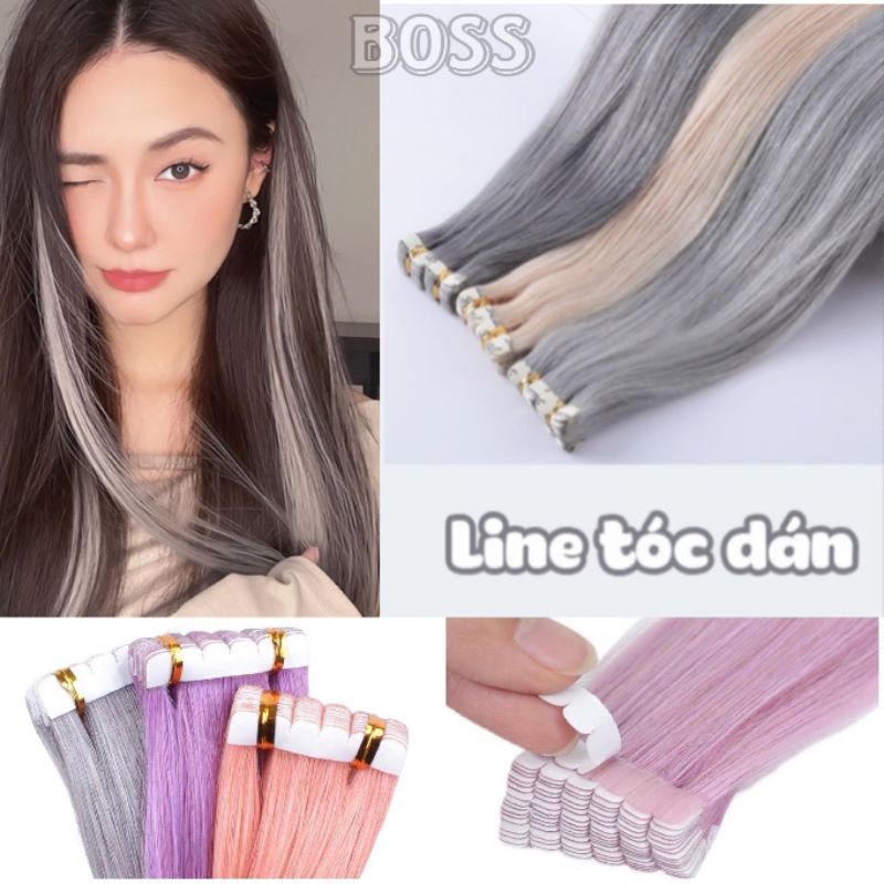 Line dán, tóc giả highlight, tóc dán nối line baby (line siêu mỏng ...