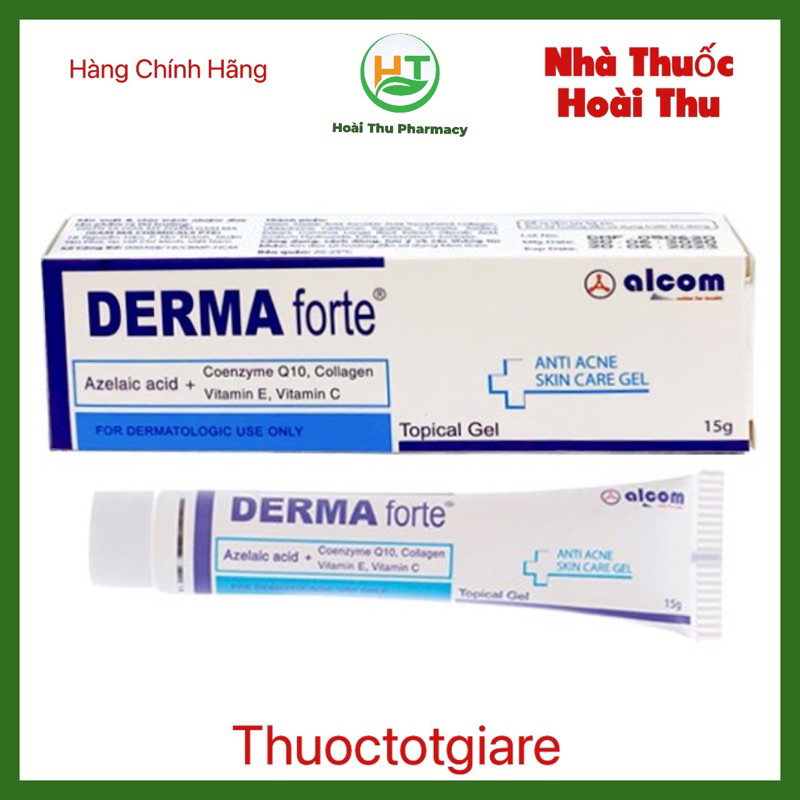 DERMA Forte gel - Gel bôi mụn , ngừa vết thâm ( 15g ) | Shopee Việt Nam