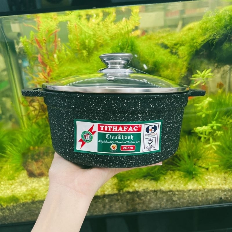 Nồi vân đá chống dính - nồi nấu bếp từ TITHAFAC cao cấp | Shopee Việt Nam