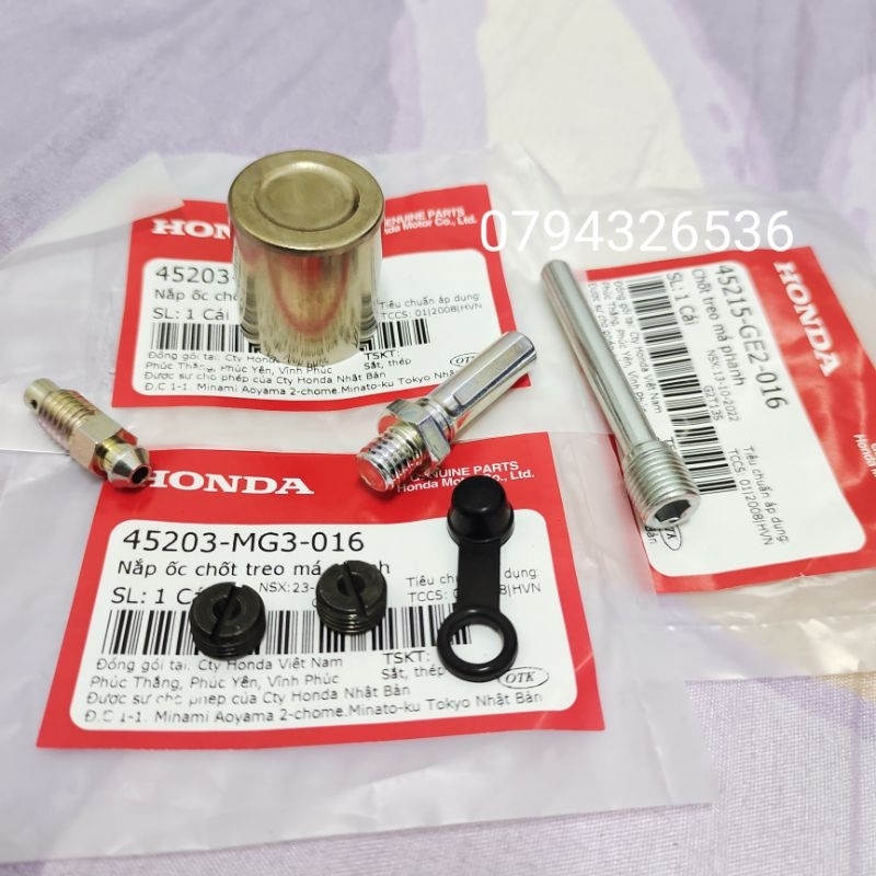 Chi tiết phanh heo dầu 2 piston Wave Zx/ Future 1 Wave RS zin honda ...