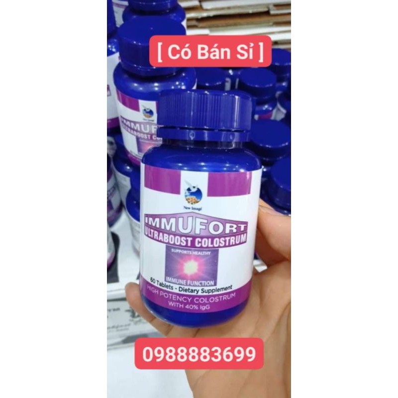 Viên uống Immufort Alpha Lipid sữa non New Image giúp tăng Cường đề kháng nâng cao sức khỏe ...