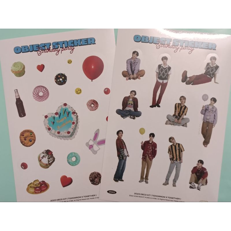 sticker txt deco official chính hãng jun bin beom tyun kai | Shopee ...