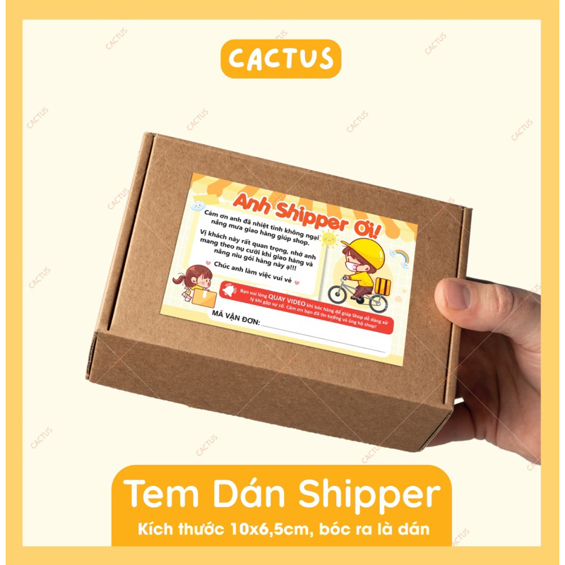 [ hoả tốc ] Combo 100 Tem Dán Cảm Ơn Shipper, Tem dán ghi mã đơn ...