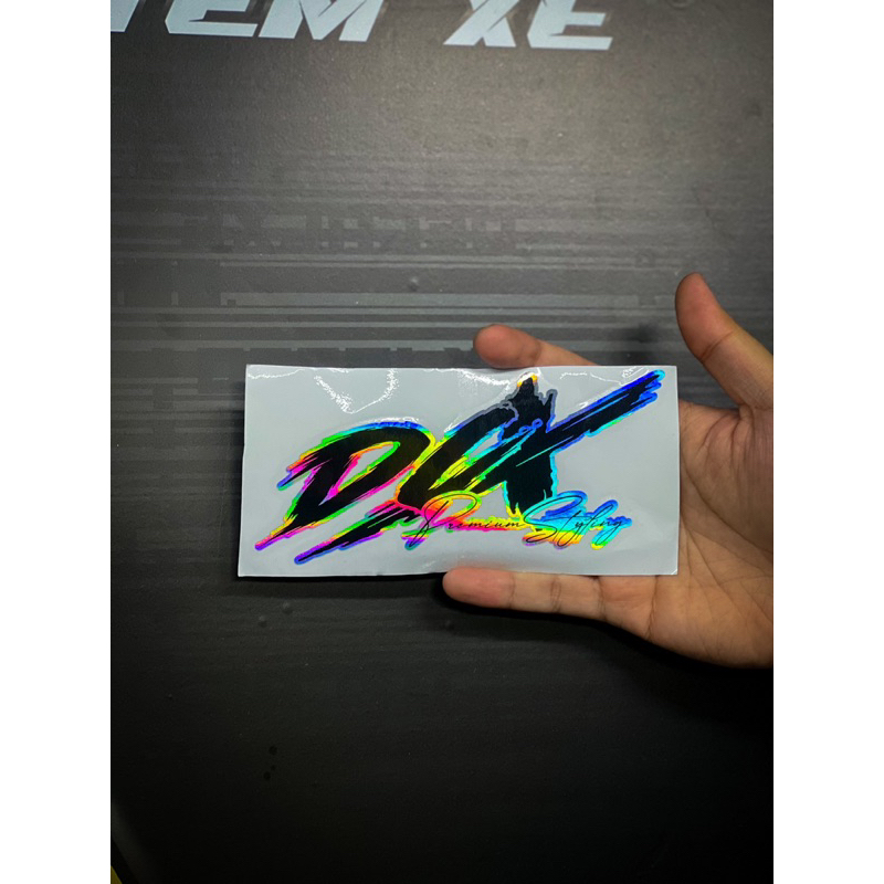 ( 2 TEM ) Sticker DCX Chất Liệu HOLOGRAM 7 Màu | Tem Dán Xe , Sticker ...