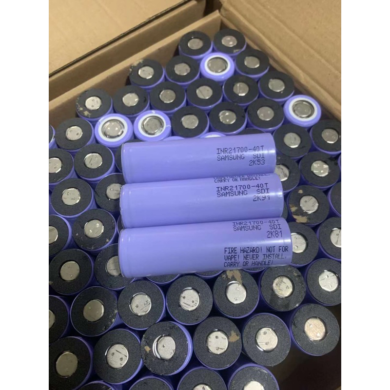 Cell pin 21700 Samsung - 40T - Dung lượng 4000ah Xả 35A - Hàng tháo ...