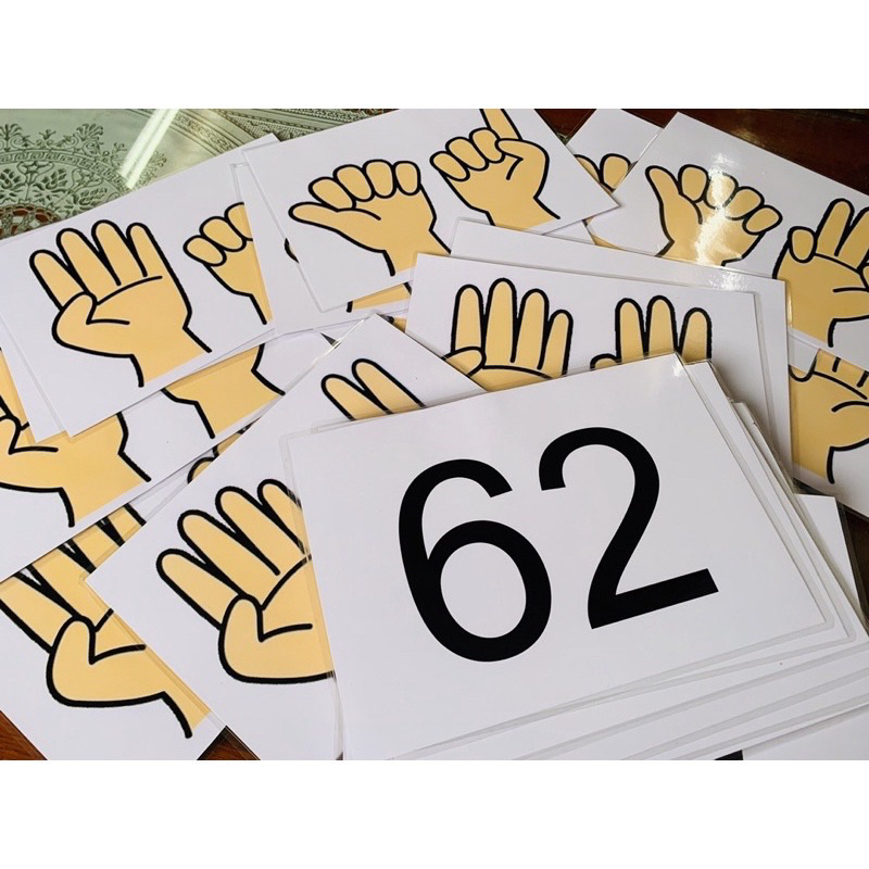 Bộ thẻ học toán finger math | Shopee Việt Nam