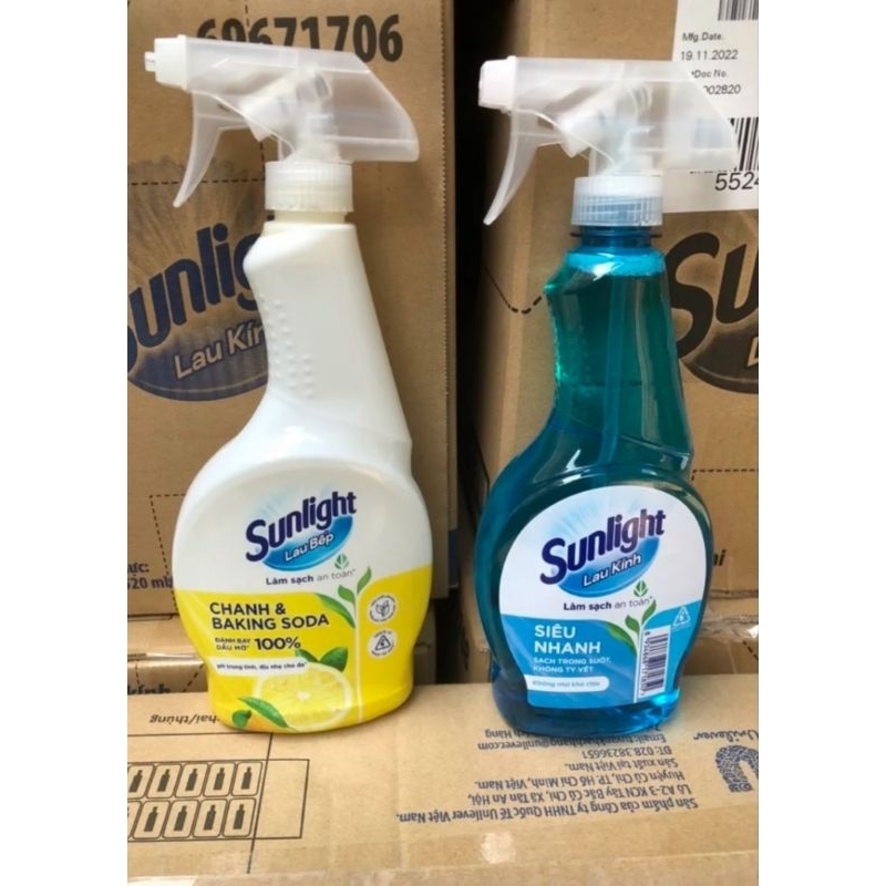 nước xịt lau bếp Sunlight phiên bản nâng cấp từ cif chai 500ml | Shopee ...