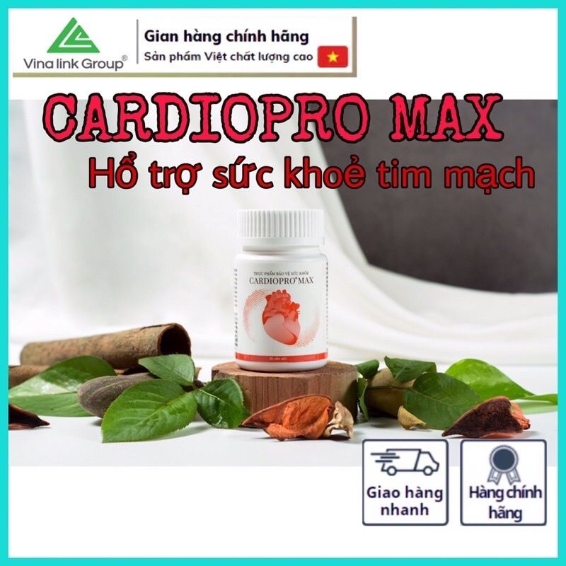 cardiopro max - hỗ trợ tim mạch vinalink | Shopee Việt Nam