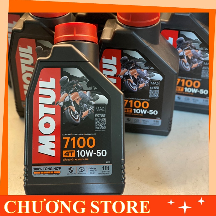 Nhớt MOTUL 7100 10W50 4T 1Lít dành cho xe số côn tay 100% tổng hợp | Shopee Việt Nam