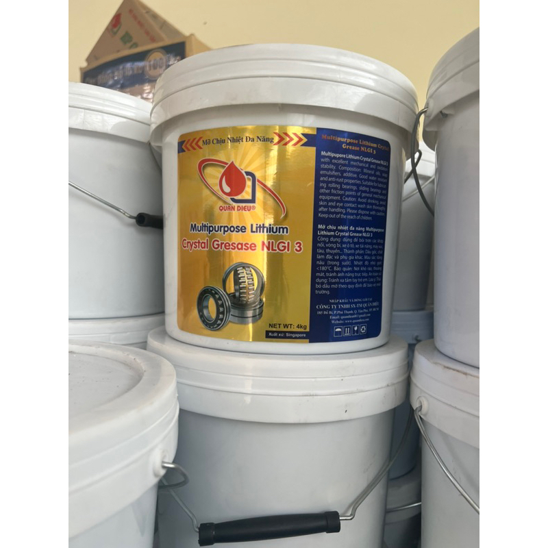 Mỡ Chịu Nhiệt Đa Năng Multipurpose Lithium Crystal Grease (Xô 4Kg ...