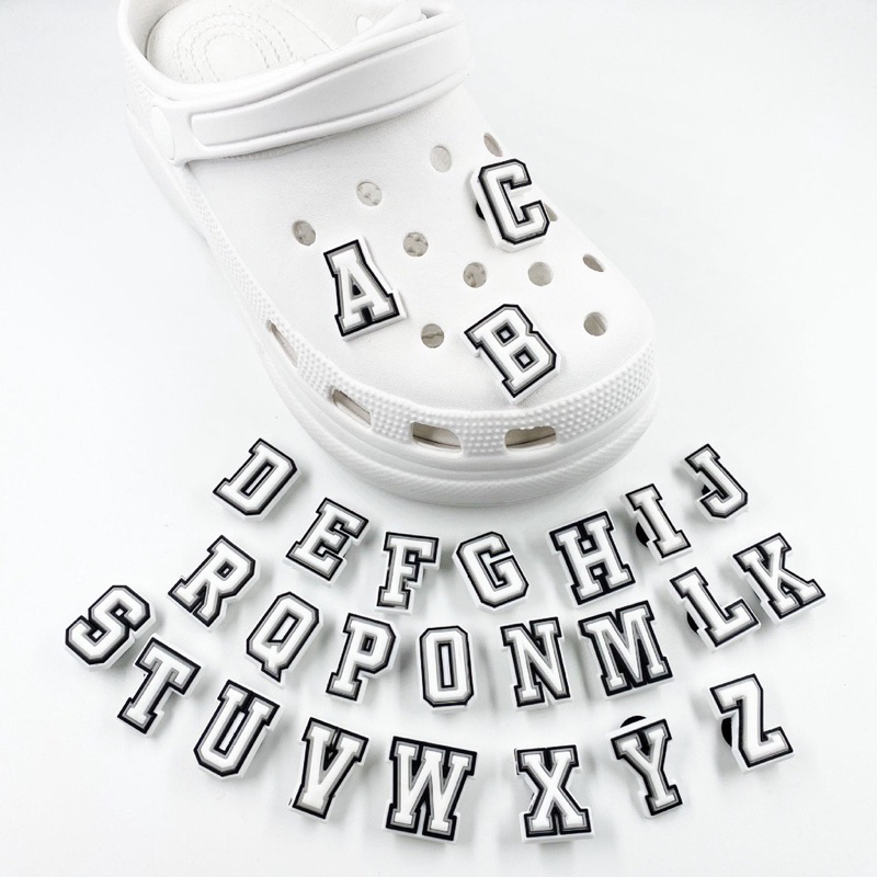 PHỤ KIỆN STICKER GẮN DÉP Crocs , CHARM GẮN DÉP CROCS CHỮ CÁI DÙNG LÀM ...
