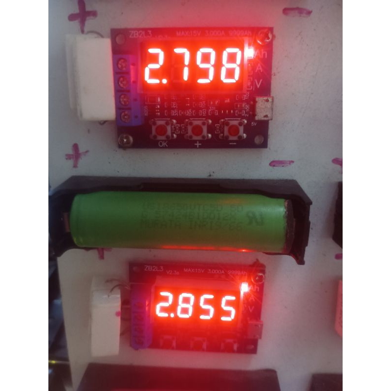 Mạch test dung lượng pin HW 586 V3.0, kiểm tra dung lượng pin 18650/ ...