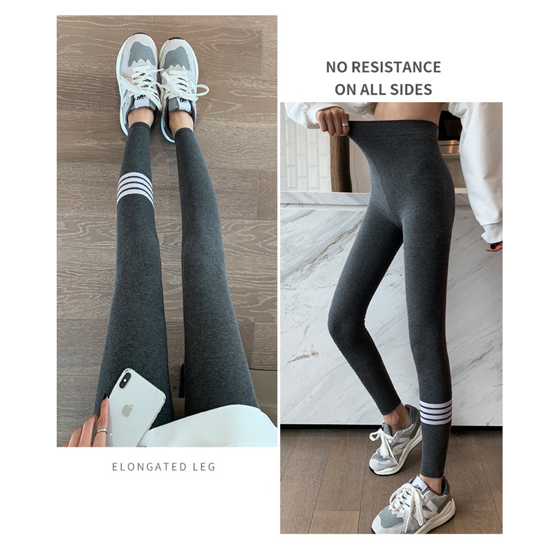 Quần legging thom kẻ ngang, Quần tất legging thom co giãn 4 chiều, Quần ...