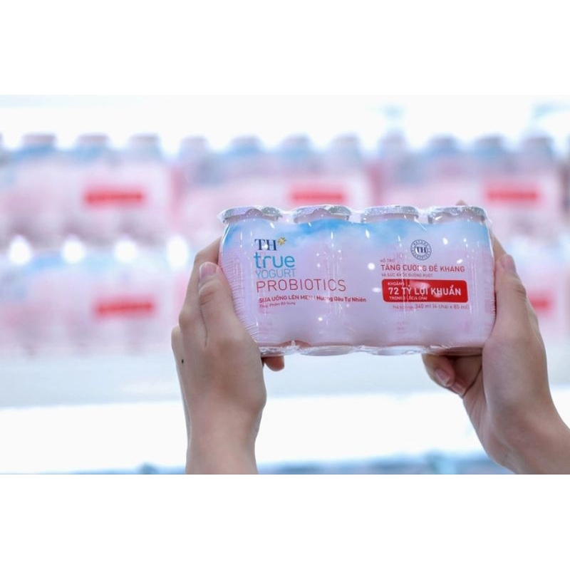 6 Lốc Sữa Chua Uống Lên Men TH true YOGURT Proboscis 85ml × 24 chai ...